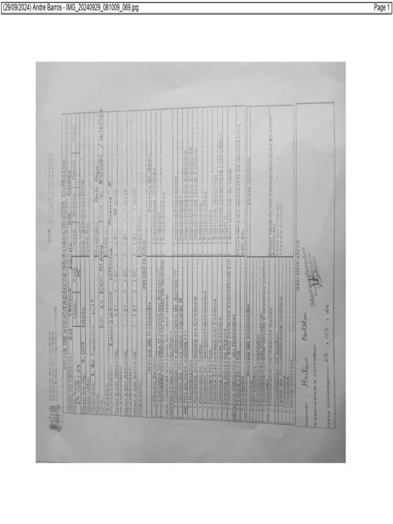 Formulario Anti Hbs PDF | PDF