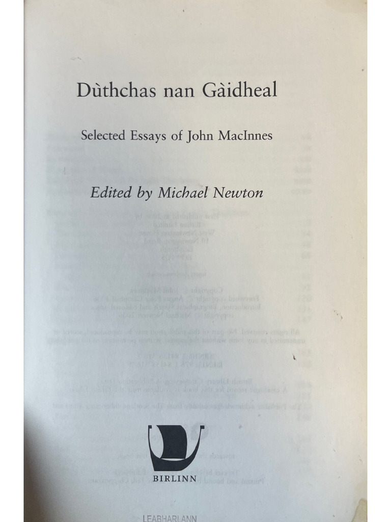 Dùthchas nan Gaidheal true | PDF