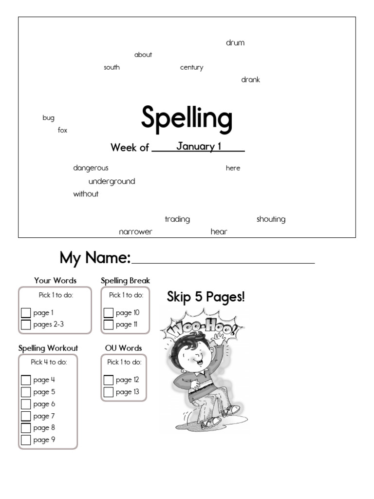 Second Grade Spelling Workbook | PDF