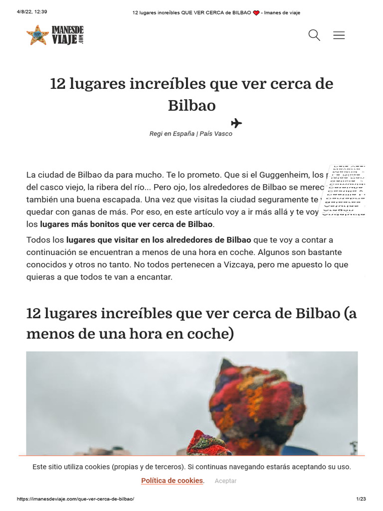 12 lugares increíbles cerca de Bilbao | PDF | Cookie HTTP | País Vasco ...
