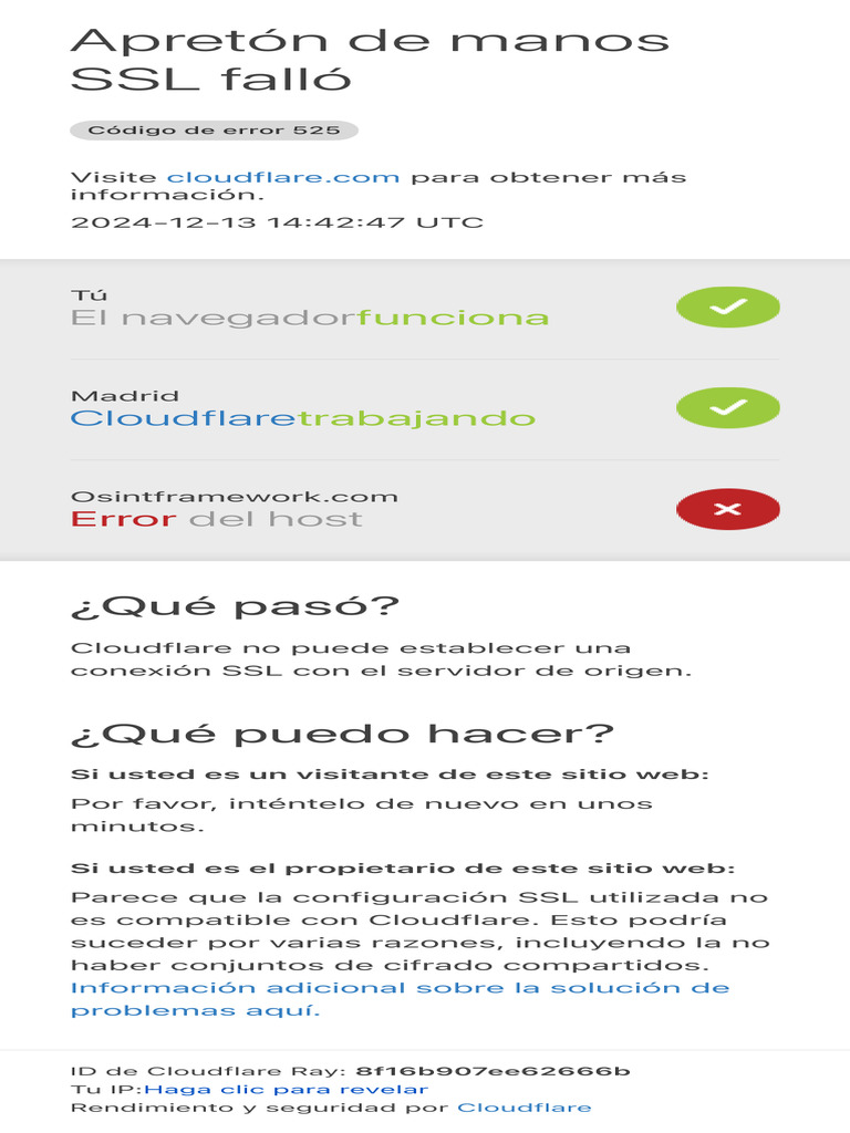Solución al código de error 525 | PDF