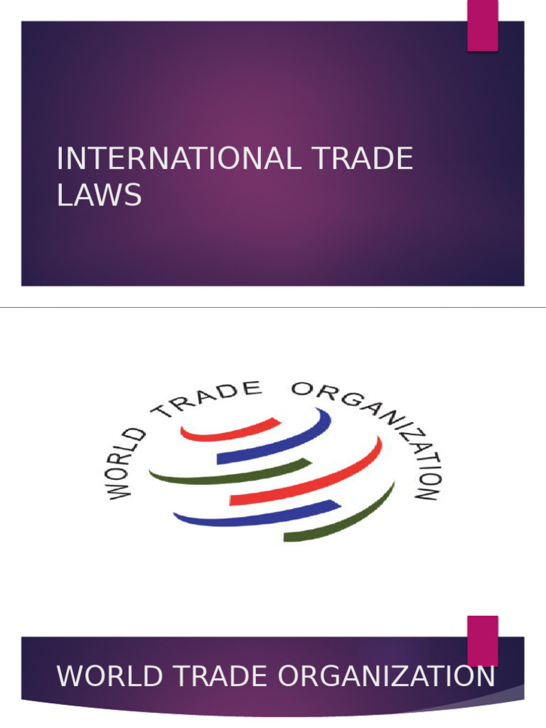 Overview of International Trade Laws | PDF | Dumping (Pricing Policy ...