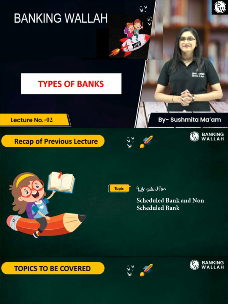 Types of Banks: Scheduled vs Non-Scheduled | PDF