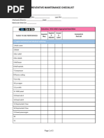 Preventive Maintenance Checklist: Tasks To Be Performed | PDF ...