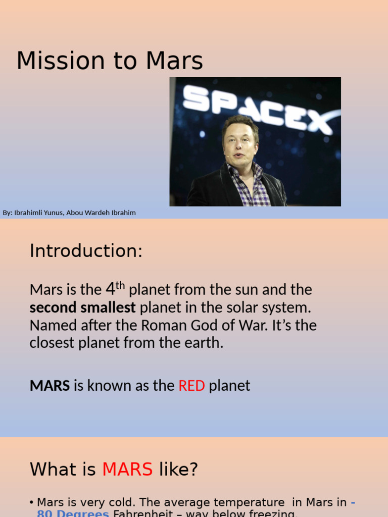 Mars Colonization: Challenges & Benefits | PDF