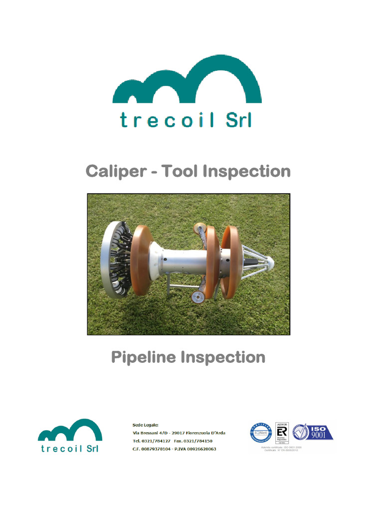 Trecoil - Caliper Pig | PDF | Pipe (Fluid Conveyance) | Pressure