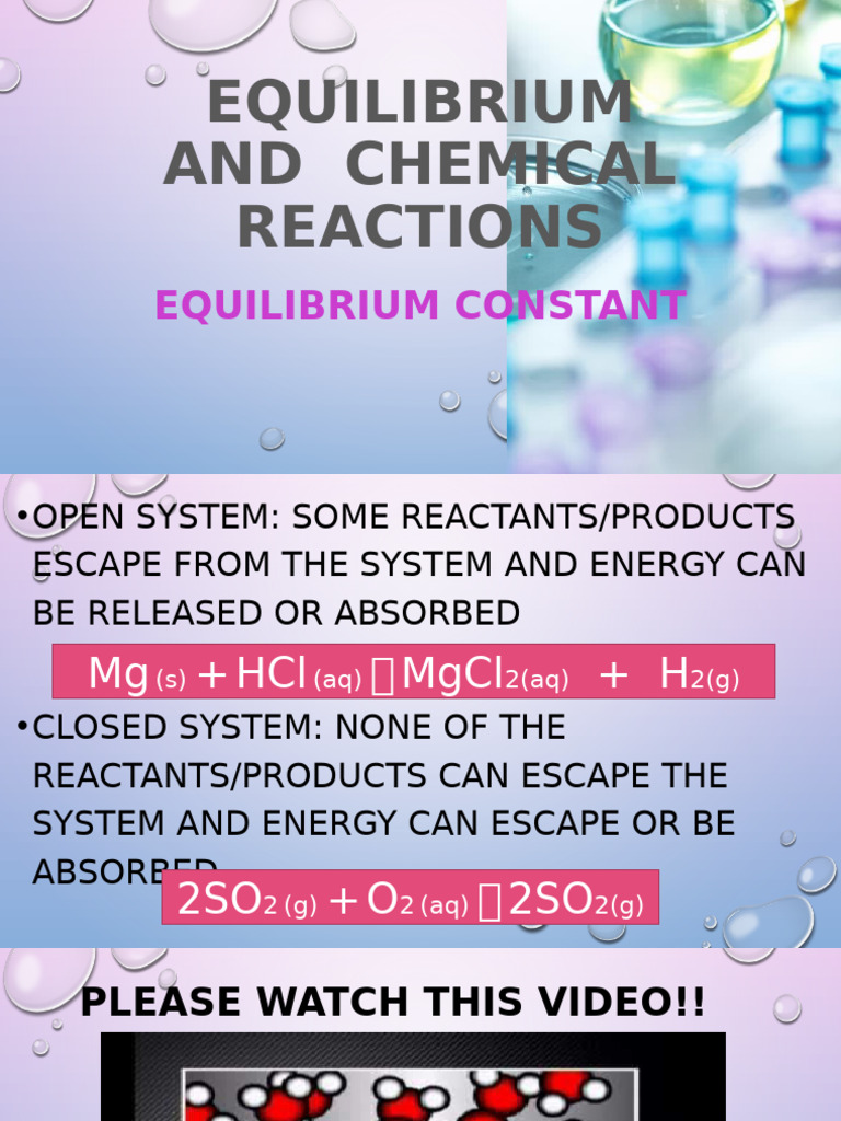 EQUILIBRIUM Lesson 1 | PDF