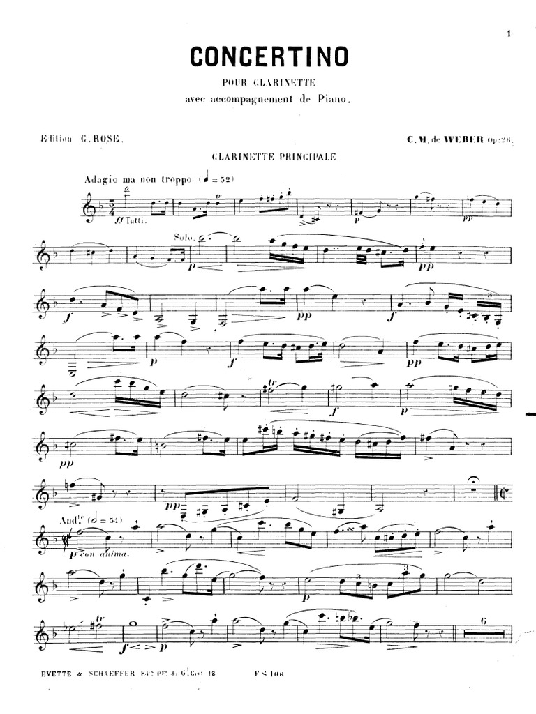 Rose-Weber Op 26 | PDF