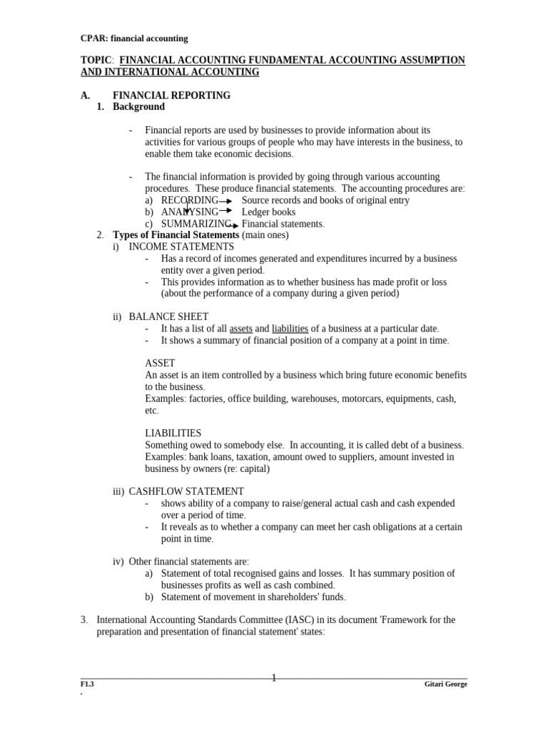 Financial Accounting Fundamentals Guide | PDF | International Financial ...