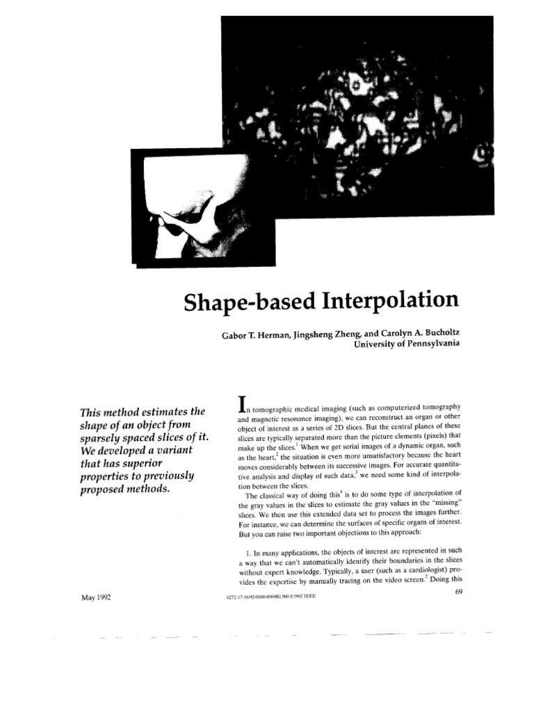 1992-Shape-Based Interpolation | PDF
