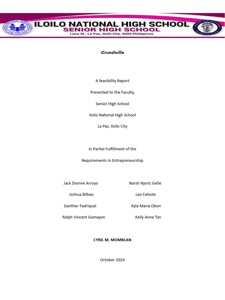 BES Feasibility Study Chapter Finish in Today | PDF | Marketing | Brand