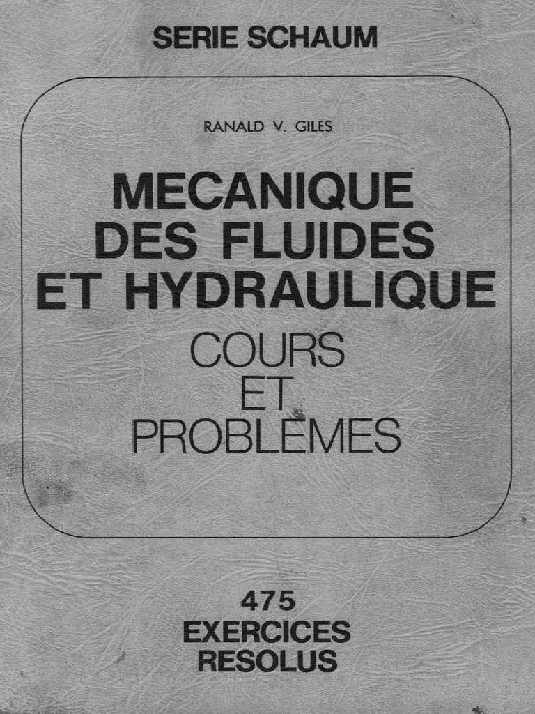 Serie SCHAUM Mecafluid Et Hydraulique | PDF