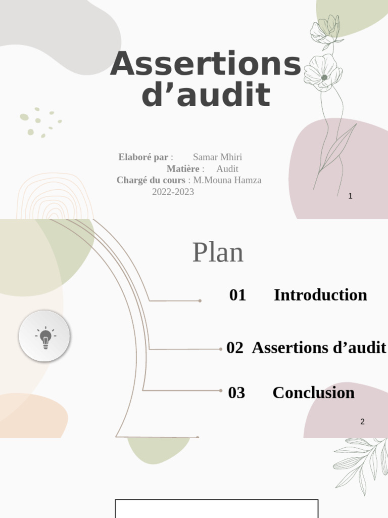 Assertions D'audit | PDF | Audit | Comptabilité analytique