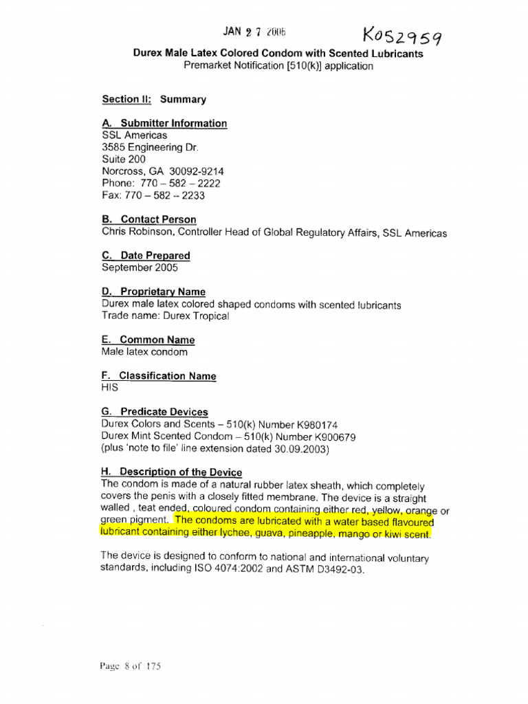K052959 Durex Tropical | PDF | Medicine | Health Care