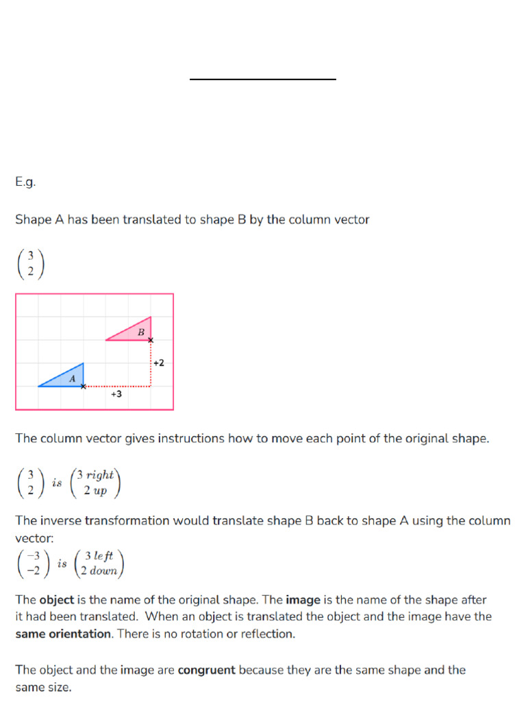 2D Shape Translation Explained | PDF
