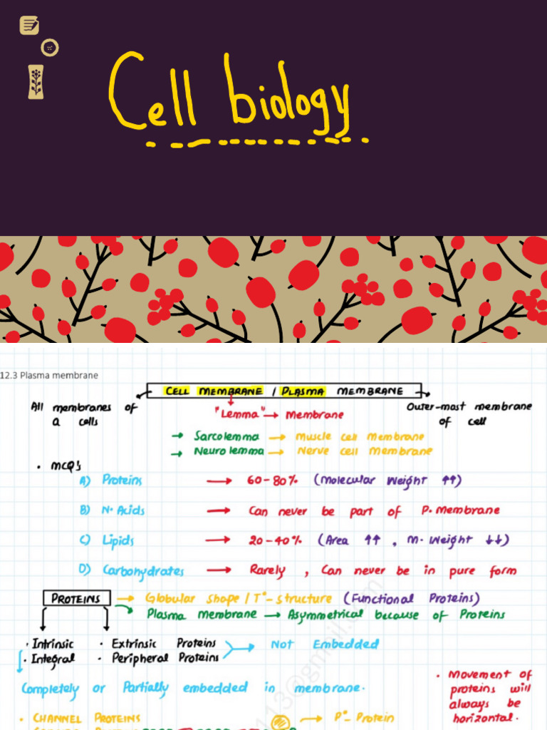 Cell Structure and Function | PDF