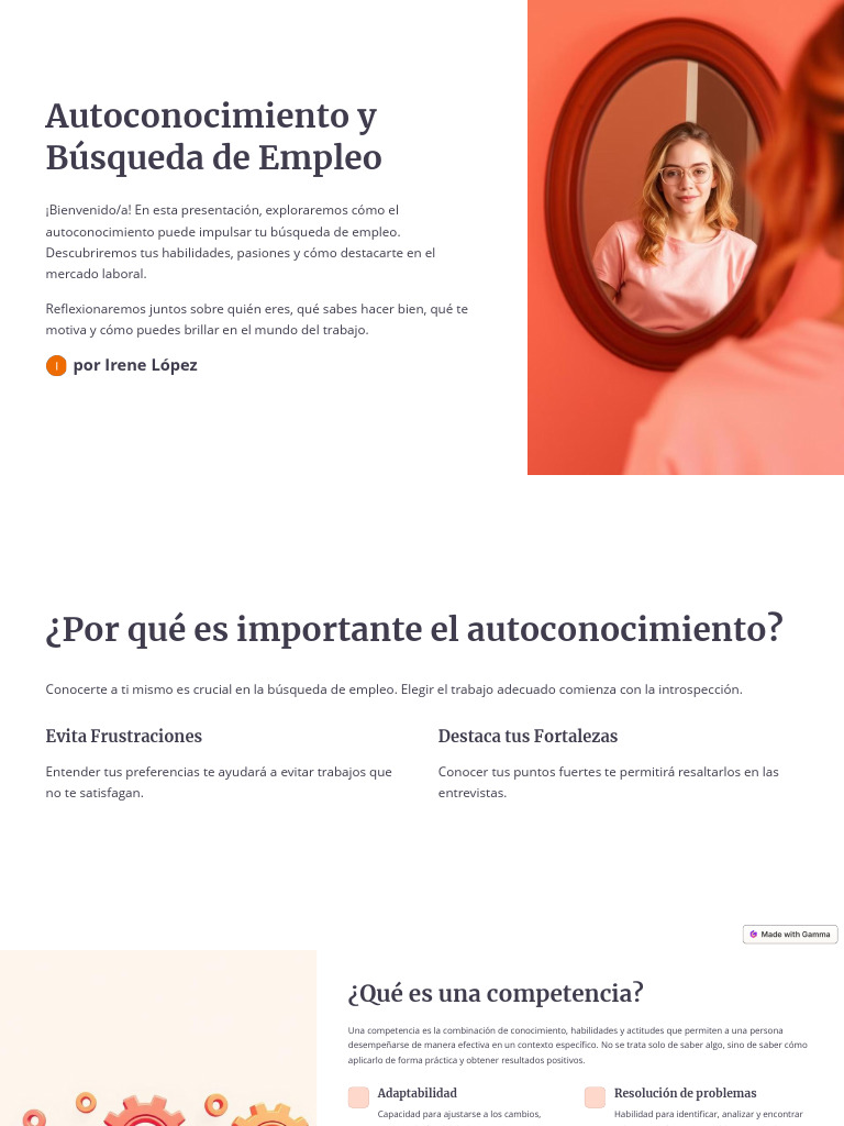 Autoconocimiento para Buscar Empleo | PDF | Empatía | Toma de decisiones