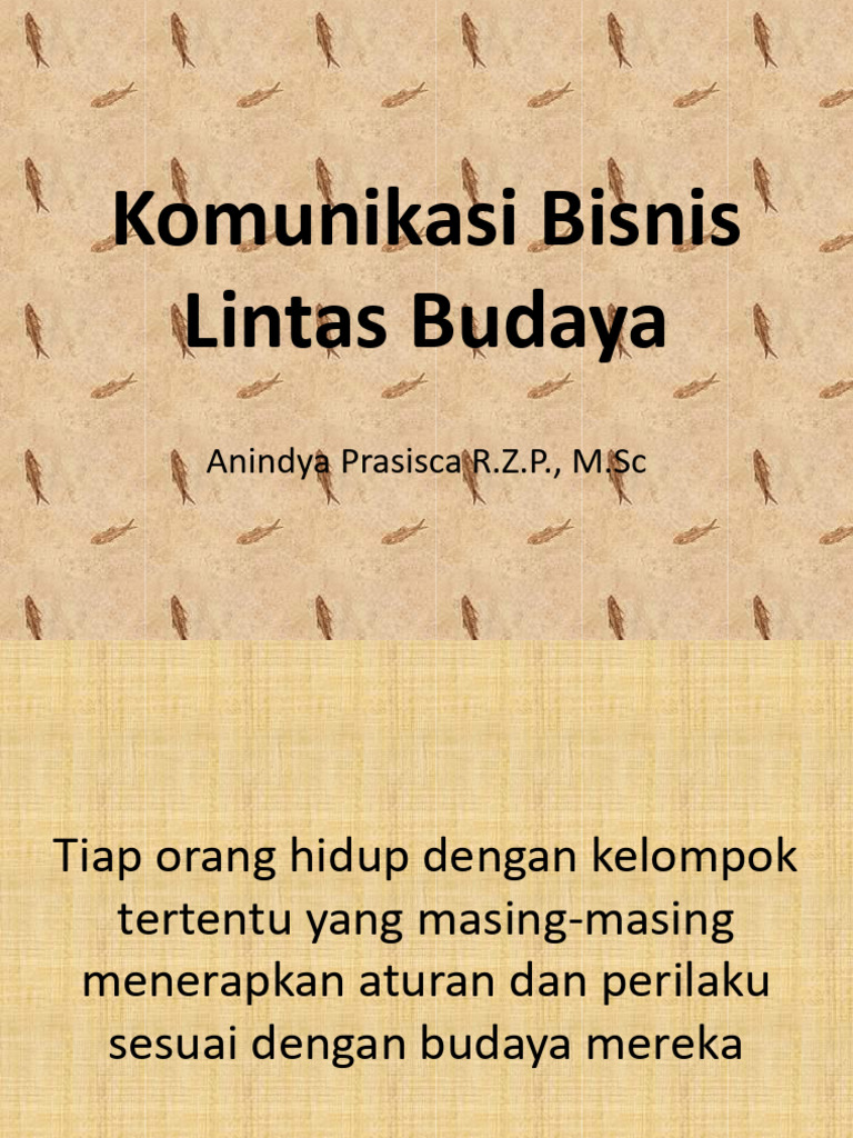 Chapter 4 Komunikasi Lintas Budaya | PDF