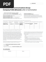 Etisalat Authorization Letter Template | PDF | Justice | Crime & Violence