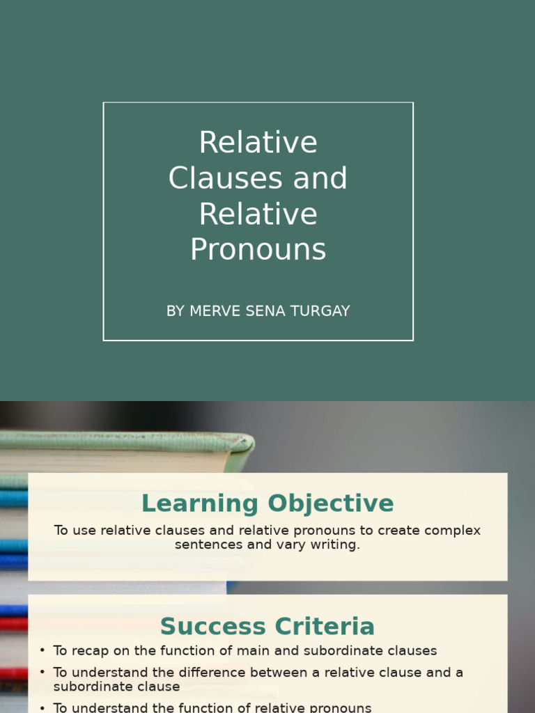 Relative Clauses and Relative Pronouns by MST | PDF | Clause | Pronoun