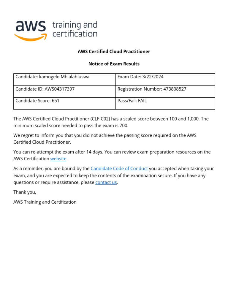 AWS Certified Cloud Practitioner | PDF | Information