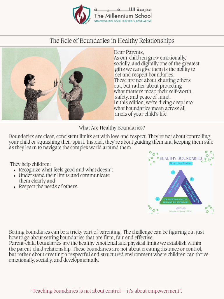 The Role of Boundaries in Healthy Relationships | PDF | Parenting | Anger