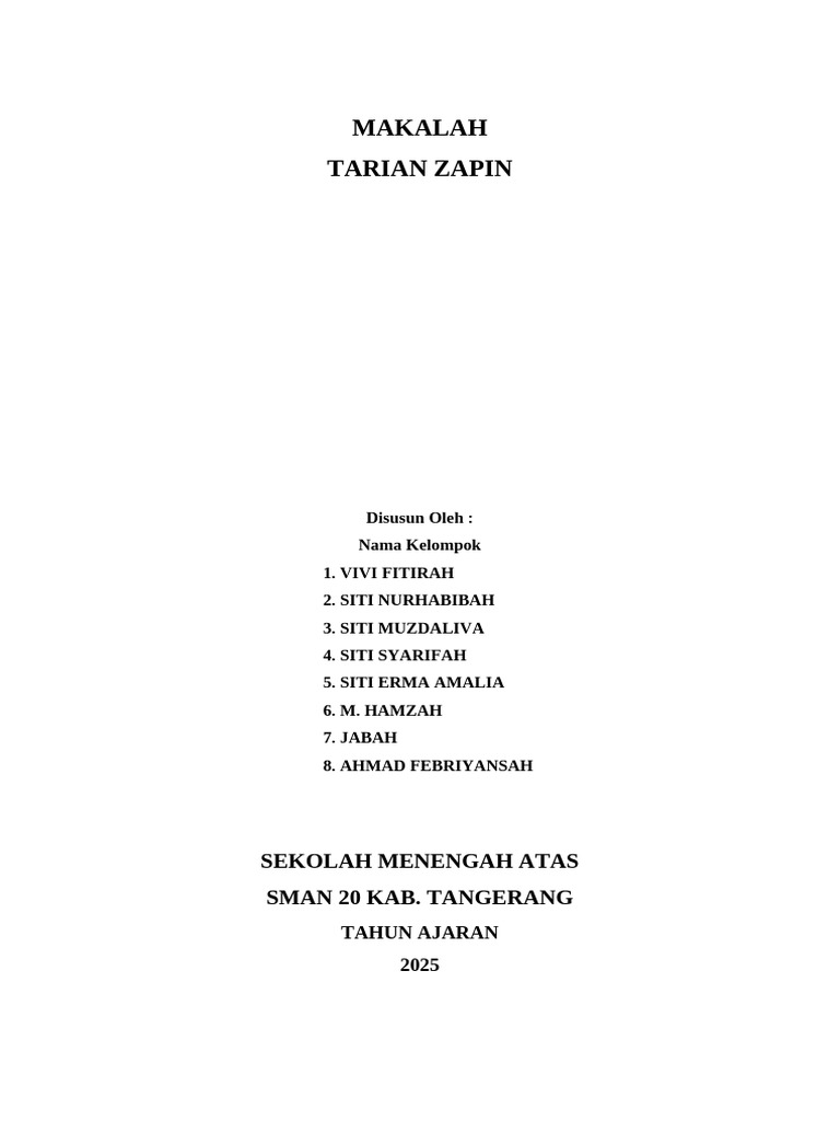 Sejarah dan Makna Tarian Zapin | PDF