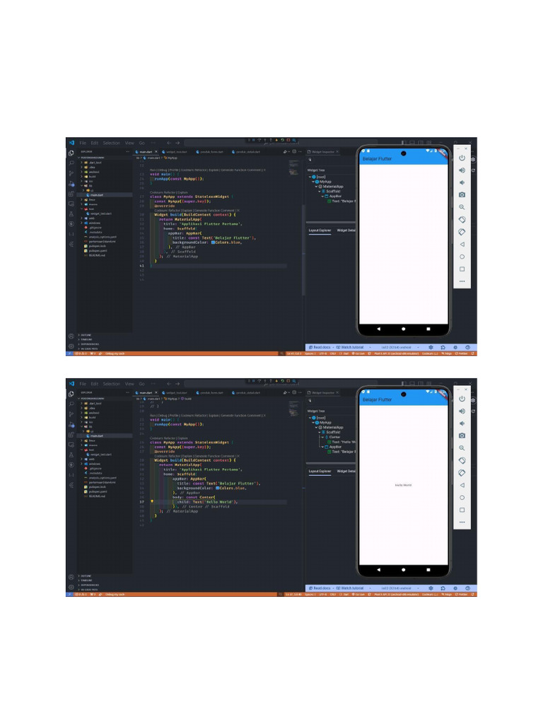 Gabungan Tugas - Part - 04-06 - Mobile - Programming | PDF