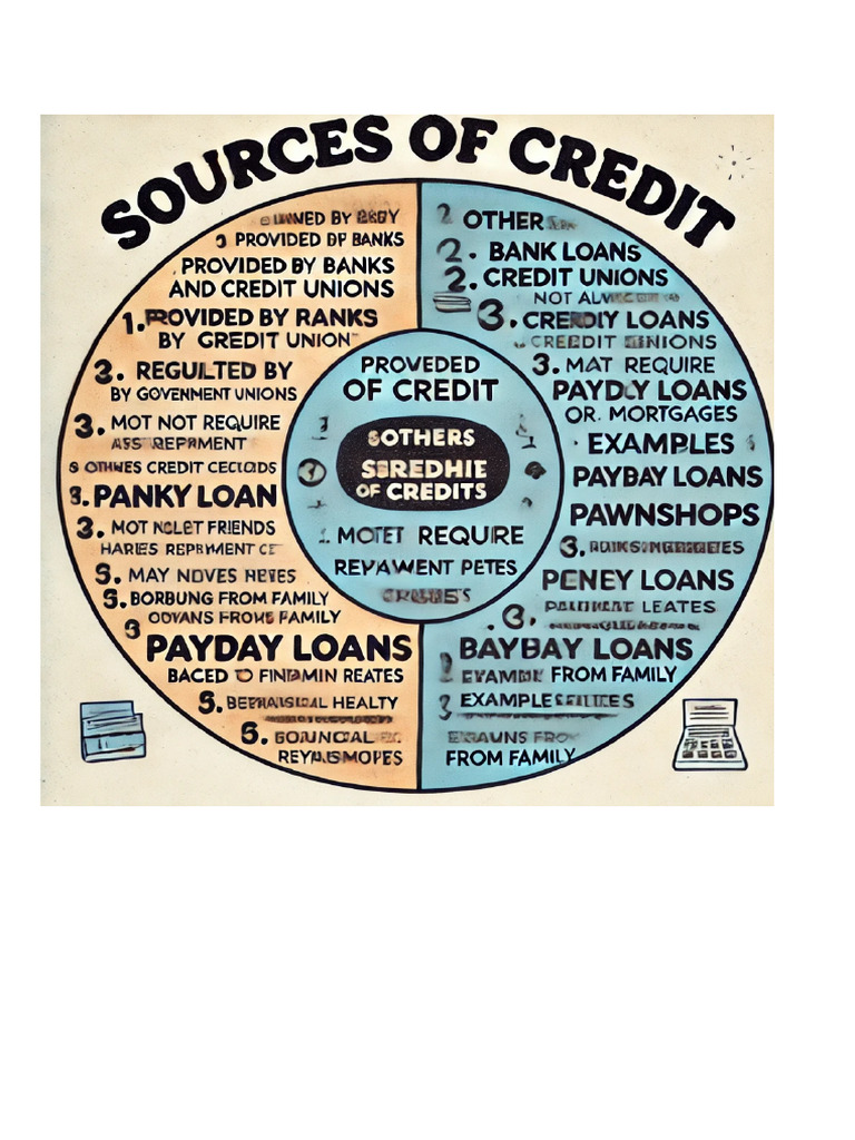 Venn Diagram: Credit Sources Comparison | PDF