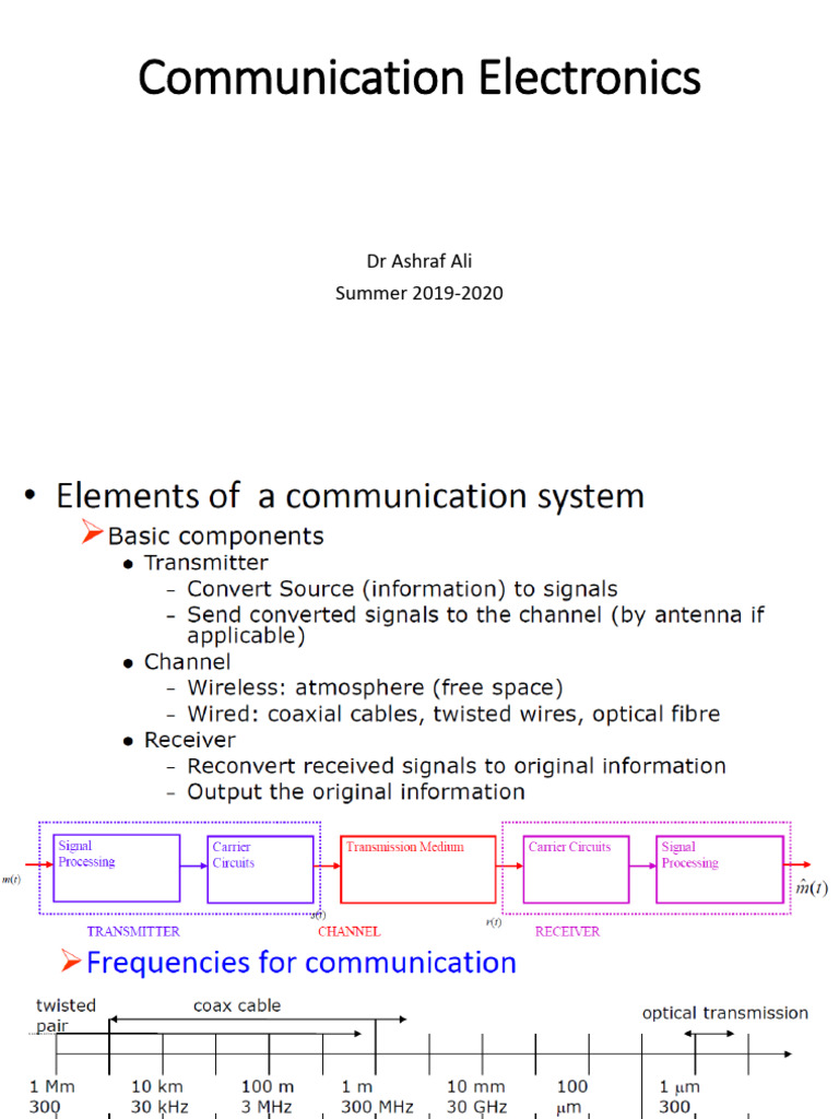 سلايدات | PDF | Amplifier | Telecommunications Engineering