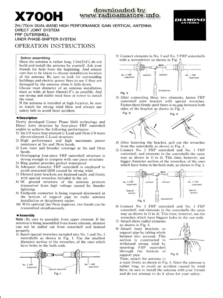 390 Diamond X700h | PDF