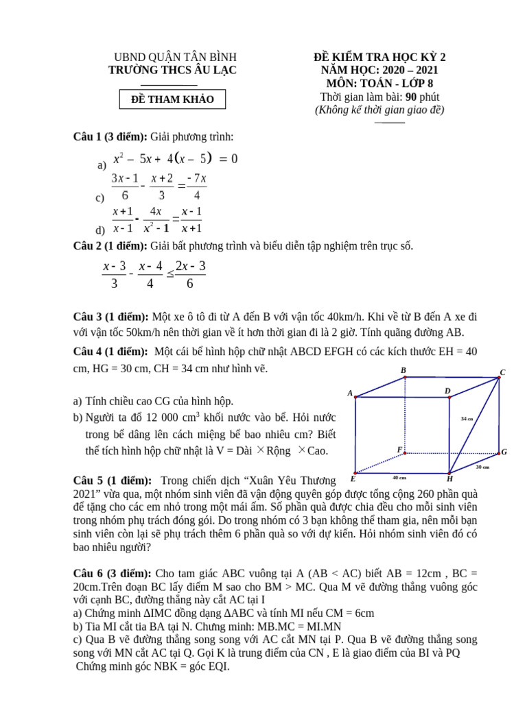 8 - AL - de TK HK2 - 2020 - 2021 | PDF