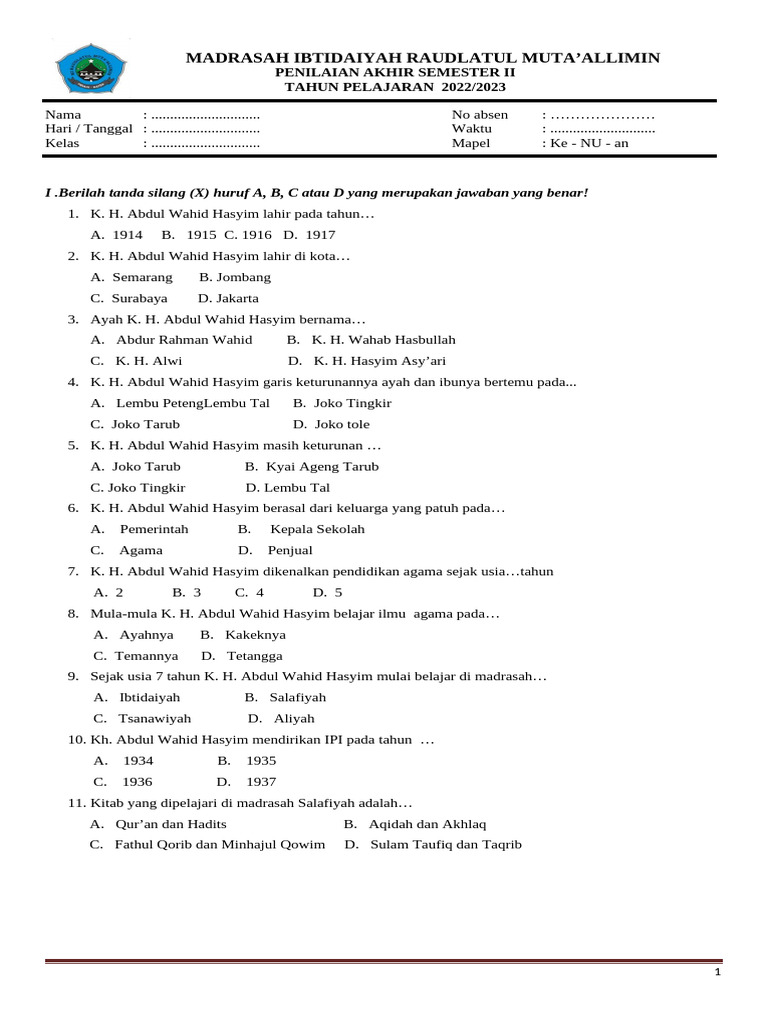 Ke Nu An Kls 5 SM 2 | PDF