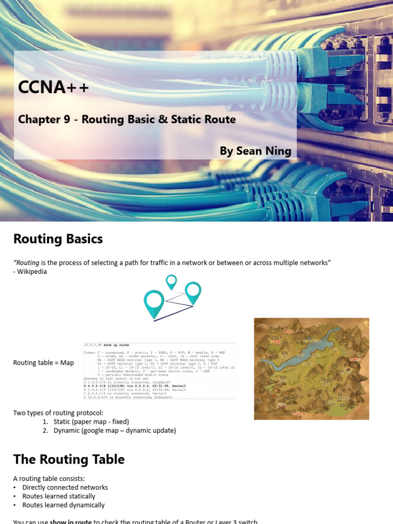 9.Layer 3 Routing Basic and Static Route | PDF | Router (Computing) | Ip Address