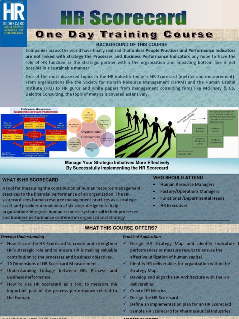 Scorecard | PDF | Human Resource Management | Strategic Management