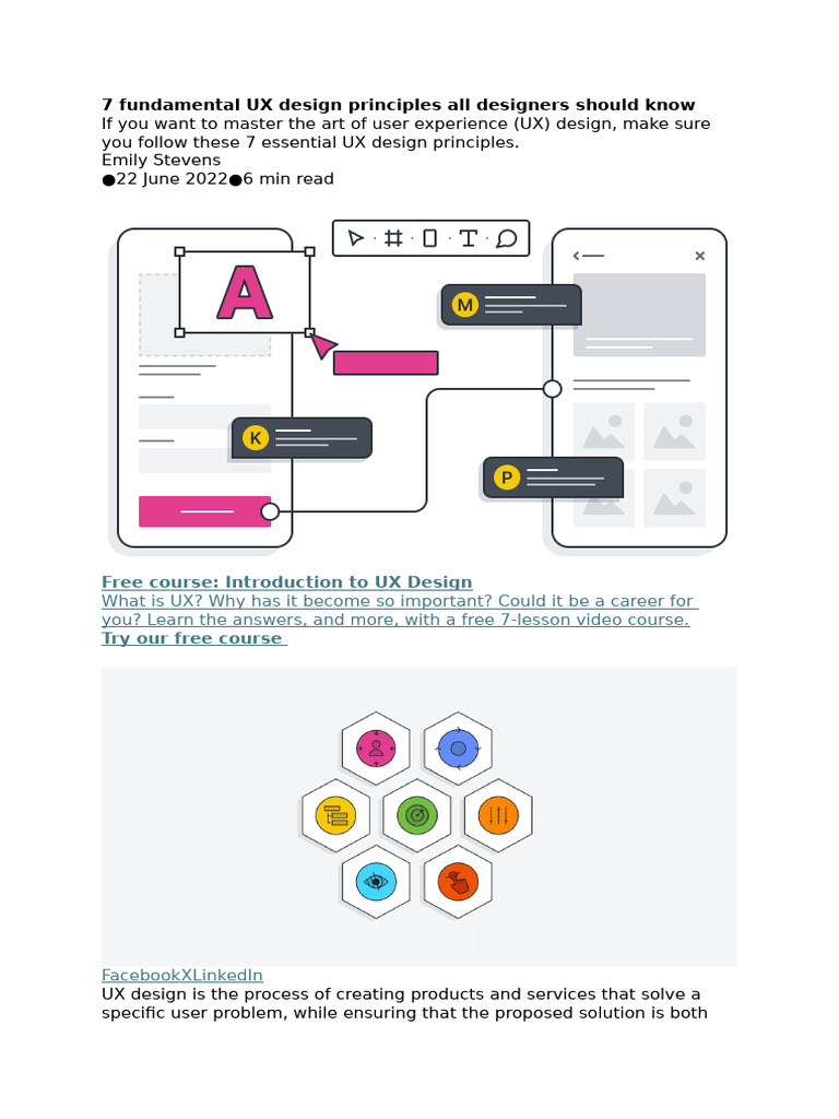 7 Fundamental UX Design Principles All Designers Should Know | PDF | Usability | Design