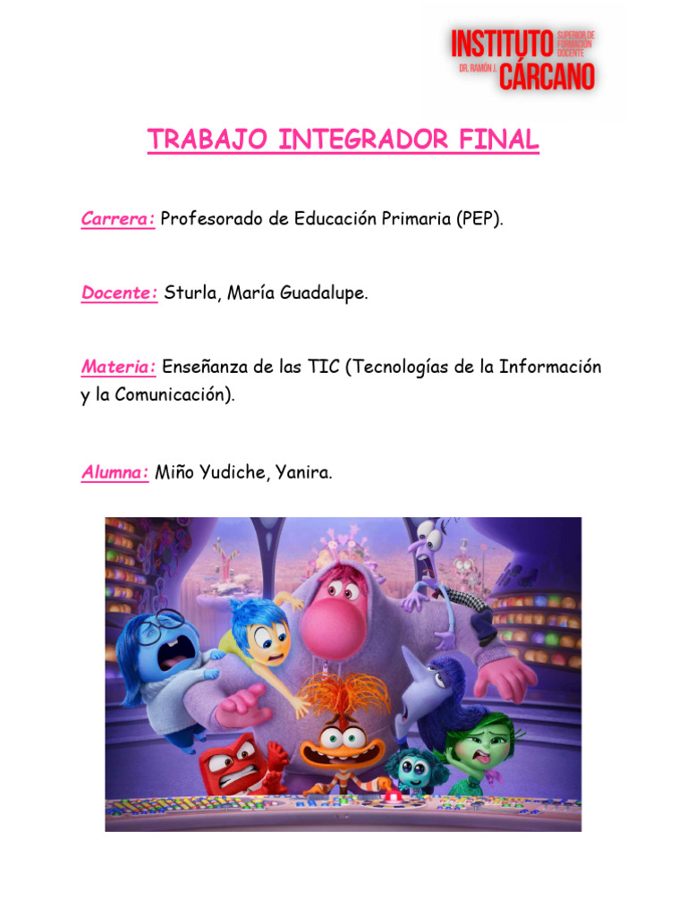 TP Integrador Tic | PDF | Enseñando | Comunicación humana