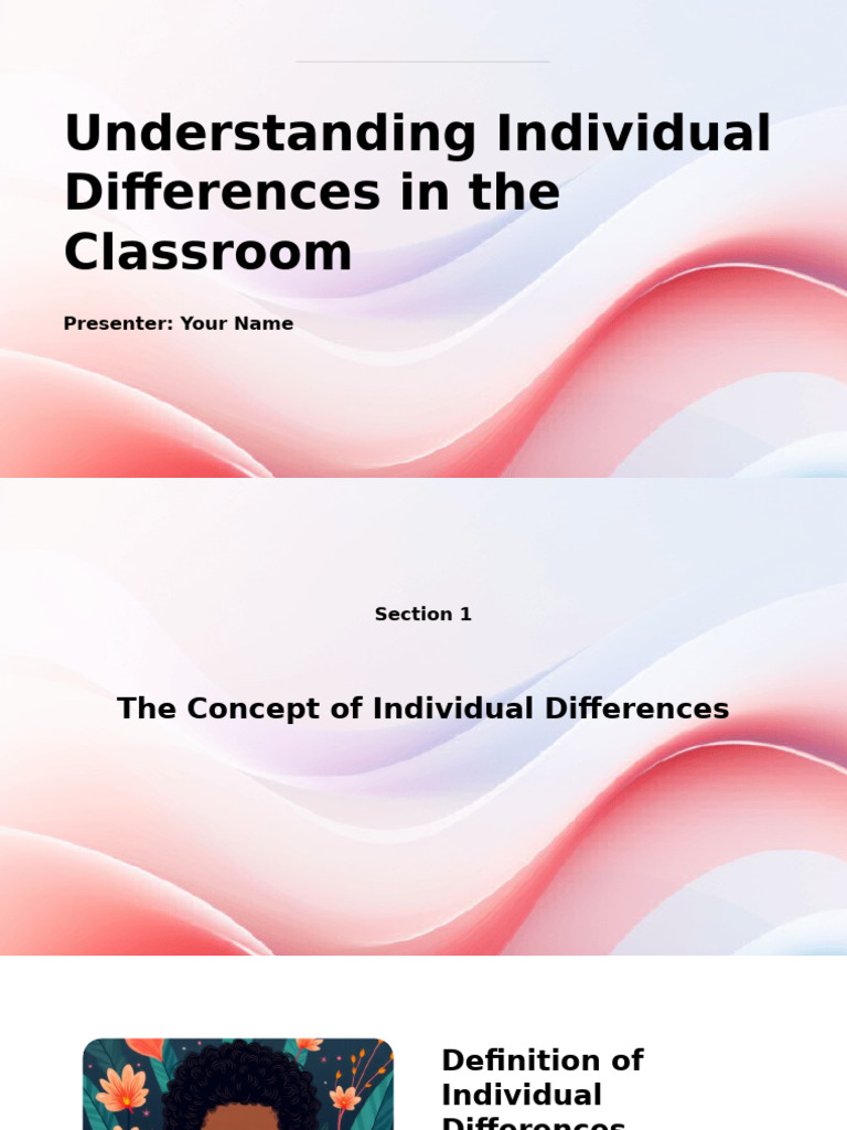 Understanding Individual Differences in the Classroom | PDF | Learning | Neuroscience