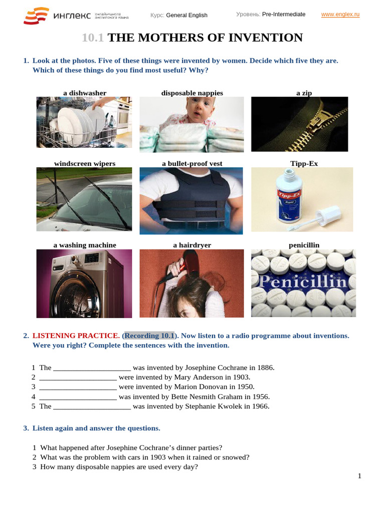 Women Inventors and Their Innovations | PDF | Sherlock Holmes | 221 B ...