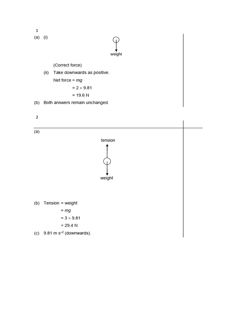 F5S Force and Motion (CAL) (HW) Answerkey | PDF | Force | Acceleration