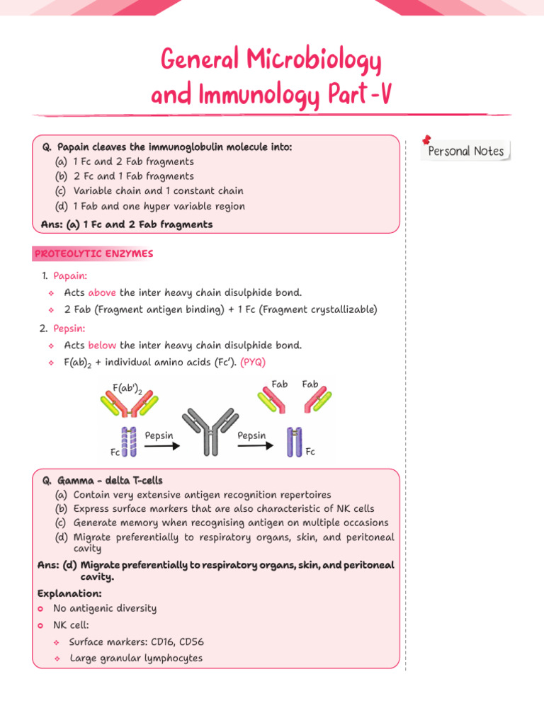 Microbiology and Immunology Study Notes | PDF | Lipopolysaccharide | T Cell