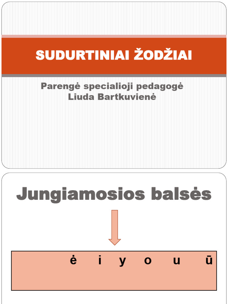 Sudurtiniai Zodziai | PDF