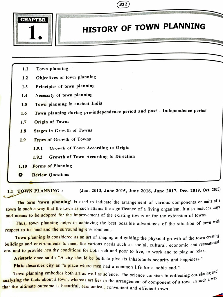 History of Town Planning in India | PDF