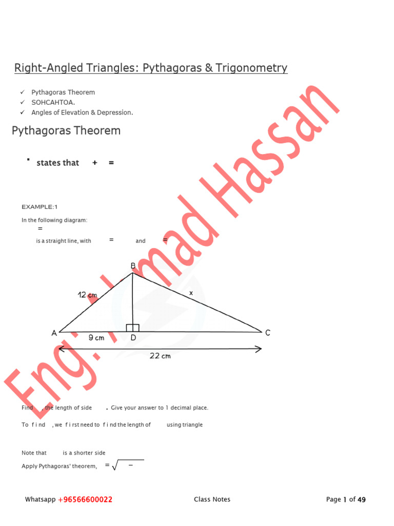 5.trigonometry (Unit1) Class | PDF | Trigonometry | Trigonometric Functions