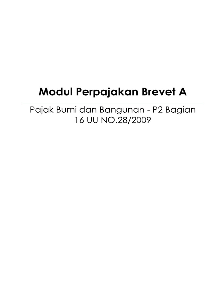 Modul Brevet PBB P2 2020 | PDF