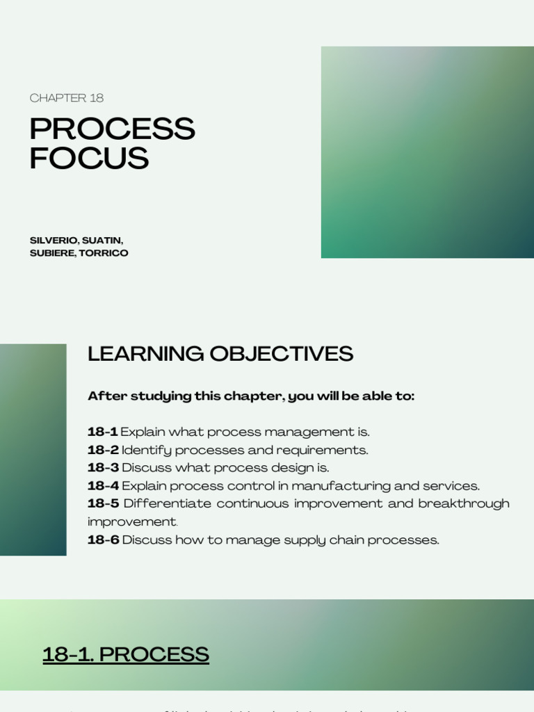 Process Management and Design Essentials | PDF | Supply Chain ...