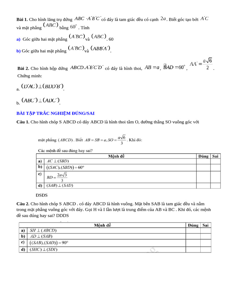 CH NG Minh Hai Mat Phang Vuong Goc | PDF