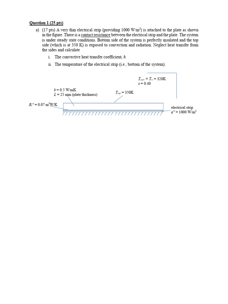 Exam1 Spring2019 Unlocked | PDF | Heat Transfer | Thermal Insulation