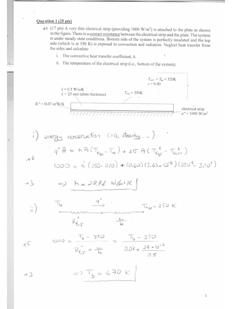 Exam1 Spring2019-Soln Unlocked | PDF