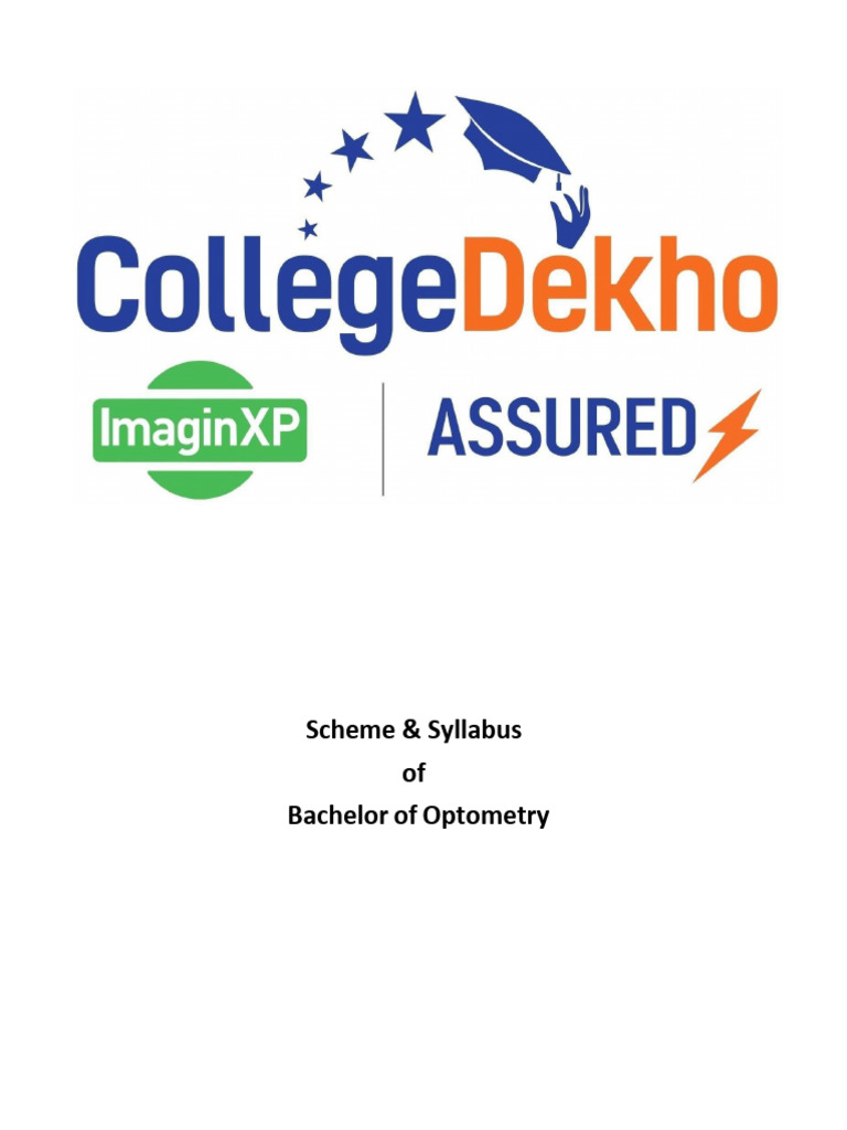 Optometry Syllabus Updated | PDF | Optometry | Refractive Index